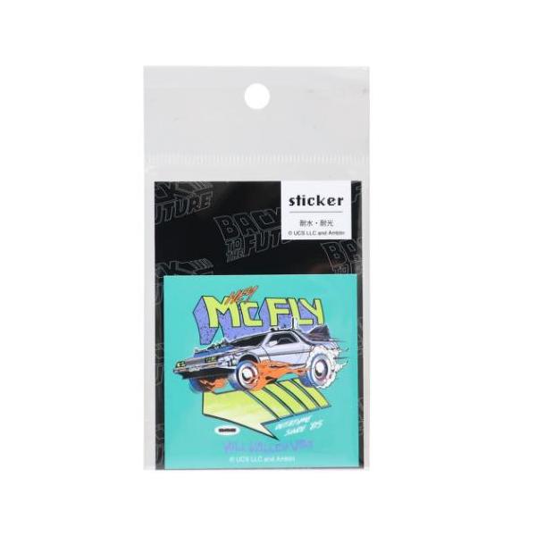 「ステッカーその他」 ダイカットシール バックトゥザフューチャー ダイカットステッカー ポスターアート Back to the Future Green Flash デコシール 懐かしさとトレンドを融合したデザイン 大ヒット映画[BACK ...