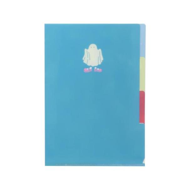 「ポケットファイル」 ポケットファイル WEARING SHOES GHOST A5ポケットクリアファイル 3インデックス colorful Green Flash おしゃれ文具 靴を履いたおばけのカラフルな配色＆仕掛けが楽しい文具シリーズ...