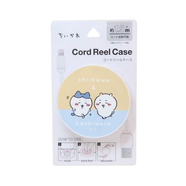 「スマホアクセその他」 ちいかわ キャラクター ケーブルホルダー コードリールケース ちいかわ＆ハチワレ ケーブル等のコード類をコンパクトに収納できる ちいかわ ハチワレ うさぎ達の何気ない日常を描いた Twitterに投稿される漫画が大人...
