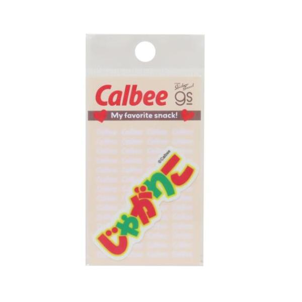 「ステッカー：キャラクター」 グリッターミニステッカー カルビー じゃがりこ ダイカットシール お菓子パッケージ ゼネラルステッカー ロゴ グッズ 自転車やパソコンいろんなところに貼って楽しい耐水ステッカー みんな大好きお菓子[カルビー]グ...