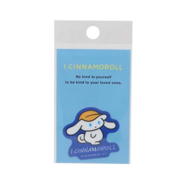 「ステッカー：キャラクター」 シナモロール グリッターミニステッカー サンリオ ステッカー キャラクター 立ち アイシナモロール ダイカットデザインがかわいいステッカー 大人気サンリオキャラクターグッズにまたまた可愛いnewアイテム登場こち...