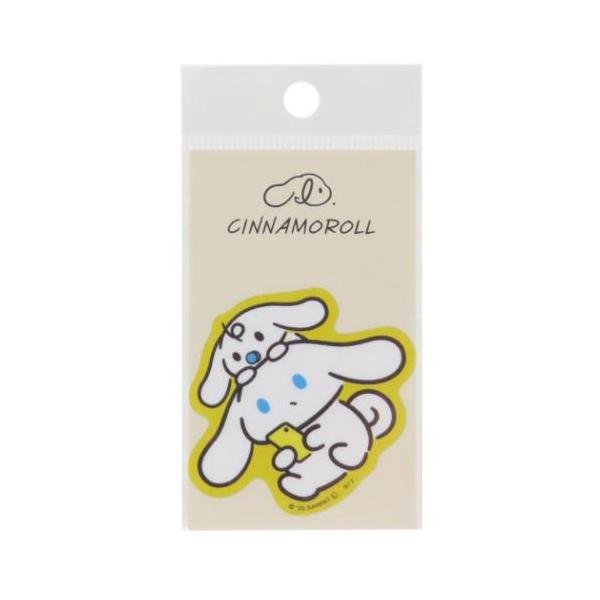 「ステッカー：キャラクター」 アイシナモロール クリアミニステッカー サンリオ ダイカットシール キャラクター スマホ ゼネラルステッカー 自転車やパソコンいろんなところに貼って楽しい耐水ステッカー 大人気サンリオキャラクターグッズにまたま...