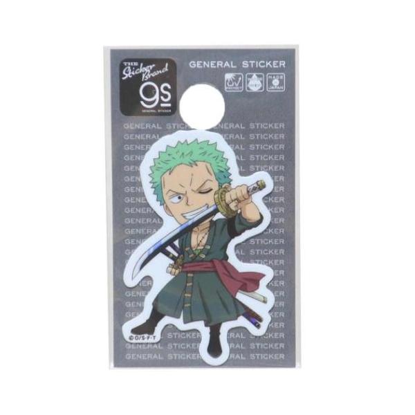 「ステッカー：キャラクター」 ワンピース アニメキャラクター ビニールシール ダイカットミニステッカー ゾロ SD 少年ジャンプ グッズ 自転車やパソコンいろんなところに貼って楽しい耐水ステッカー 大人気アニメ[ONE PIECE]グッズに...