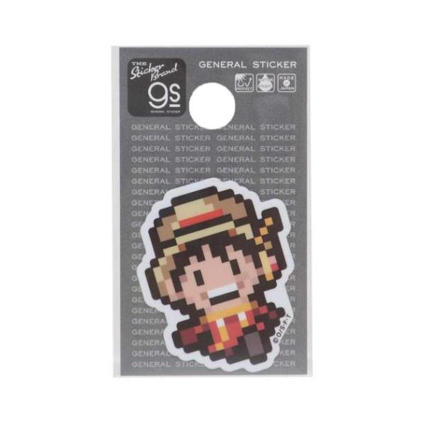 「ステッカー：キャラクター」 ワンピース 少年ジャンプ アニメキャラクター ビニールシール ダイカットミニステッカー ピクセル Sサイズ ルフィ エッグヘッドver ゼネラルステッカー 自転車やパソコンいろんなところに貼って楽しい耐水ステッ...