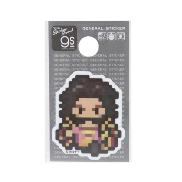 「ステッカー：キャラクター」 ワンピース アニメキャラクター ビニールシール ダイカットミニステッカー ピクセル Sサイズ ロジャー 少年ジャンプ グッズ 自転車やパソコンいろんなところに貼って楽しい耐水ステッカー 大人気アニメ[ONE P...