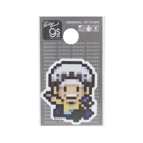 「ステッカー：キャラクター」 ワンピース 少年ジャンプ アニメキャラクター ビニールシール ダイカットミニステッカー ピクセル Sサイズ ロー 討ち入り衣装 自転車やパソコンいろんなところに貼って楽しい耐水ステッカー 大人気アニメ[ONE ...