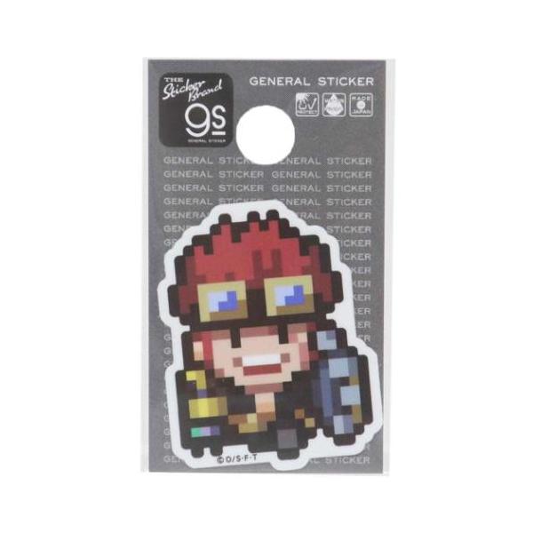 「ステッカー：キャラクター」 ワンピース グッズ ビニールシール アニメキャラクター ダイカットミニステッカー ピクセル Sサイズ キッド 討ち入り衣装 少年ジャンプ 自転車やパソコンいろんなところに貼って楽しい耐水ステッカー 大人気アニメ...