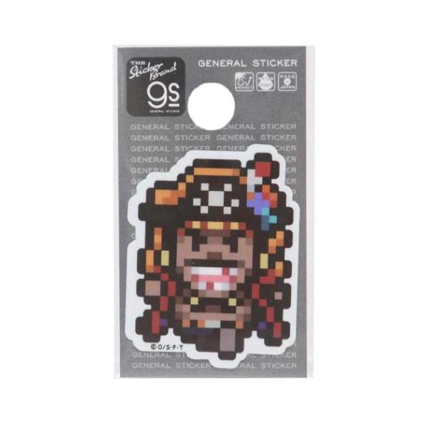 「ステッカー：キャラクター」 ワンピース アニメキャラクター ビニールシール ダイカットミニステッカー ピクセル Sサイズ 黒ひげ エッグヘッドver 少年ジャンプ グッズ 自転車やパソコンいろんなところに貼って楽しい耐水ステッカー 大人気...