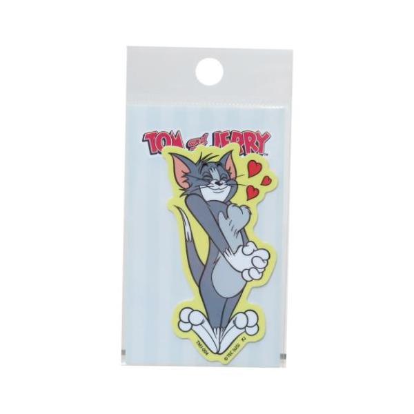 「ステッカー：キャラクター」 トムとジェリー ダイカットミニステッカー ビニールシール ドキドキ ワーナーブラザース キャラクター グッズ 自転車やパソコンいろんなところに貼って楽しい耐水ステッカー 大人気トム＆ジェリーグッズにまたまた可愛...