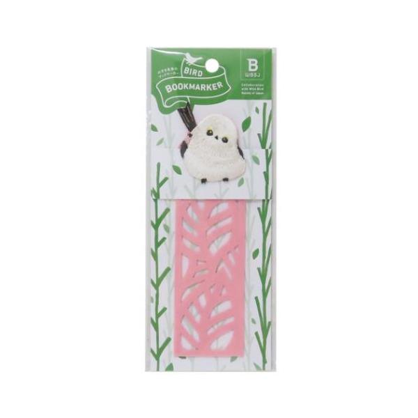 「ステーショナリーその他」 刺繍しおり BIRD BOOKMARKER ブックマーク ヒサゴ リーフ柄 シマエナガ グッズ 本のページからのぞき見る日本の野鳥が可愛らしいブックマーカー 毎日がたのしくなるキュートなステーショナリーシリーズこ...