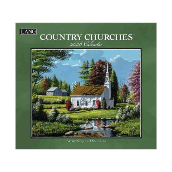 「LANG/ラング」 壁掛けカレンダー2026年 LANG ラング 2026 Calendar Bill Saunders Country Churches 令和8年暦 毎年人気のアメリカLANG社のカントリー&amp;フォークカレンダー ...