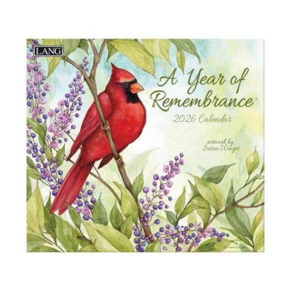 「LANG/ラング」 2026 Calendar LANG ラング 壁掛けカレンダー2026年 A Year of Remembrance Susan Winget カントリー 鳥 毎年人気のアメリカLANG社のカントリー&amp;フォーク...