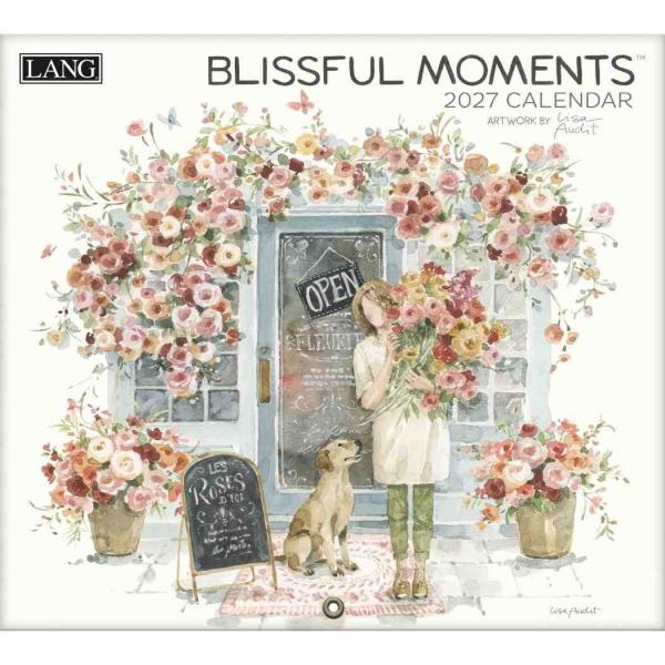 【発売日：2026年08月14日】「LANG/ラング」 2027 Calendar LANG ラング 壁掛けカレンダー2027年 Blissful Moments Lisa Audit ハートアートコレクション カントリー 風景 フラワー ...
