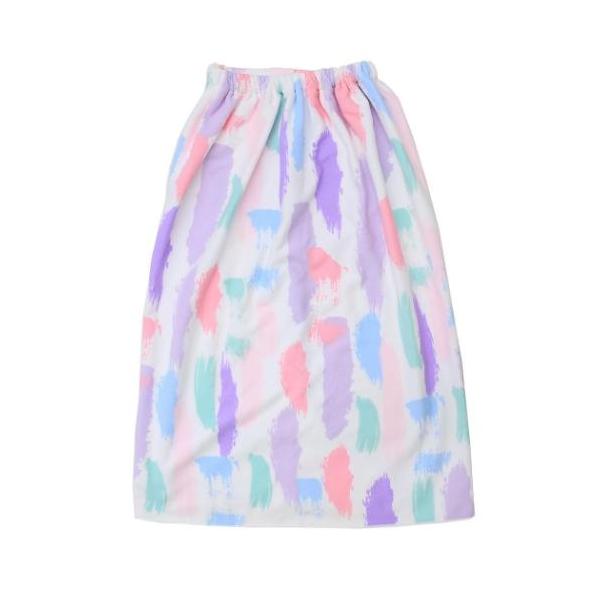 「ラップタオル ポンチョ」 ラップタオル マイクロファイバー巻きタオルL寸 80cm丈巻き巻きタオル ピンキッシュペイント 林タオル 海プール 着替えタオル 海やプールでのお着替えや日よけにぴったりなタオルポンチョ 海やプールのレジャー、お...