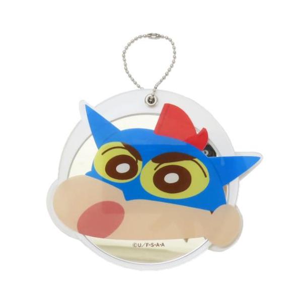 「手鏡」 クレヨンしんちゃん グッズ 手鏡 アニメキャラクター スライドミラーL アクション仮面しんちゃん スライドさせるとミラーが現れる便利なキーホルダー 大人気アニメ[クレヨンしんちゃん]グッズにまたまた可愛いnewアイテム登場こちらは...