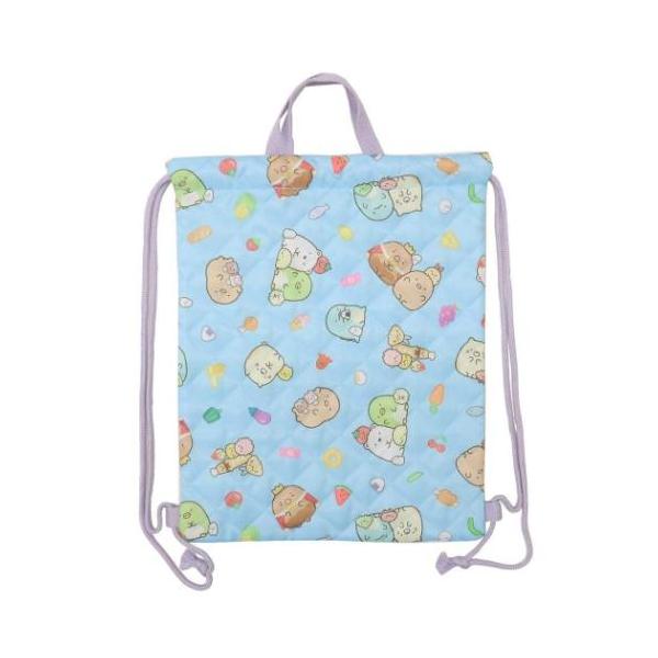 「ナップサック」 すみっコぐらし グッズ キルトナップサック キャラクター 体操服かばん ブルー 新入学 サンエックス 新入学 新入園にぴったりなかわいいスクール雑貨シリーズ サンエックスの大人気キャラクター[すみっこぐらし]の可愛らしいス...