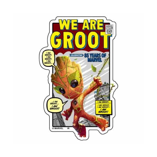 「ステッカー：キャラクター」 WE ARE GROOT ダイカットステッカー ダイカットシール B MARVEL キャラクター グッズ スマホケースやステーショナリーのデコレーションに 大人気[ガーディアンズ オブ ギャラクシー]からNEW...