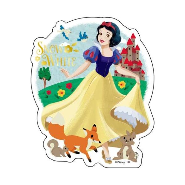 「ステッカー：キャラクター」 白雪姫 ビッグシール 箔押しステッカー ディズニープリンセス インロック デコシール Disney Princessの可愛いアイテムが登場 大人気ディズニーキャラクターからまたまた可愛いアイテム登場こちらはかわ...