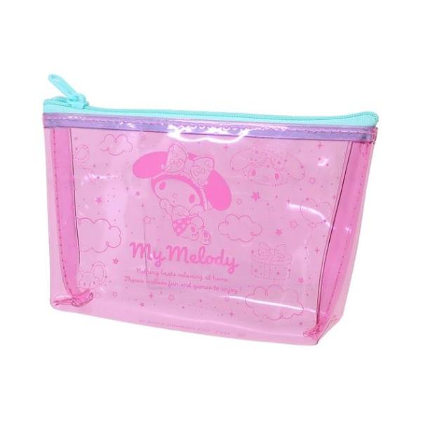 「コスメポーチその他」 マイメロディ 船型クリアポーチ コスメポーチ サンリオ キャラクター コスメや小物入れにちょうどいいサイズの可愛いポーチ 大人気サンリオキャラクターグッズにまたまた可愛いnewアイテム登場こちらは人気アイテム[舟形ポ...