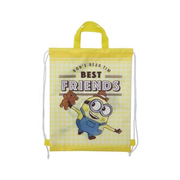 「ナップサック」 ミニオンズ グッズ ナップサック キャラクター 体操服バッグ 新入学 ユニバーサル映画 新入学の準備はお済みですか？可愛い雑貨で揃えちゃおう USJでもおなじみ[MINIONS/ミニオンズ]グッズにまたまた可愛いnewアイ...