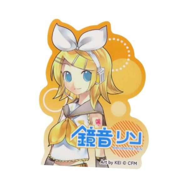 「ステッカー：キャラクター」 ダイカットシール 初音ミク ステッカー 鏡音リン ピアプロキャラクターズ デコシール スマホステッカー キャラクター スマホケースにぴったりのサイズ ボーカロイドのバーチャルアイドル[初音ミク]グッズにまたまた...