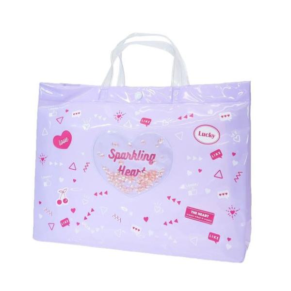 「プールバッグ」 プールバッグ Ciao PVCバッグ パープル ハート マルヨシ 海プール レジャー用品 海やプールはもちろん、キャンプ等の時にも大活躍のビーチバッグ 毎日が楽しくなるキュートなZAKKAシリーズこちらは夏の定番アイテム[...