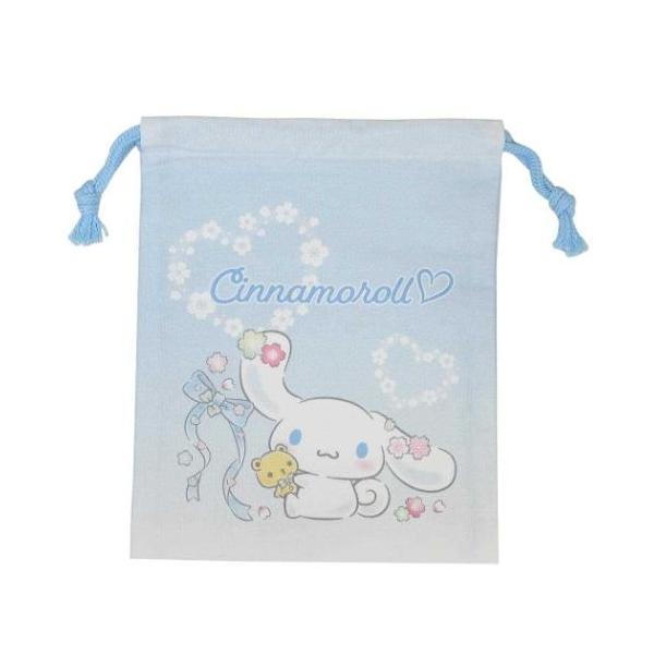 「巾着袋」 シナモロール 巾着袋 巾着S サックス サンリオ 新入学 新学期にぴったりなジュニアバッグシリーズ 大人気サンリオキャラクターのスクール雑貨シリーズこちらはいろいろ使える[きんちゃく袋S]従来より1cm高さがアップしたので、今ま...