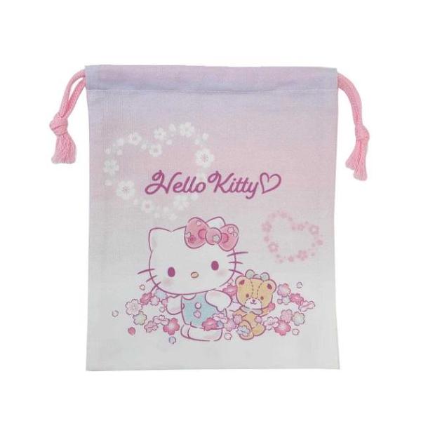 「巾着袋」 ハローキティ 巾着袋 巾着S ピンク サンリオ マルヨシ 新学期準備雑貨 幼稚園 小学生 新入学 新学期にぴったりなジュニアバッグシリーズ 大人気サンリオキャラクターのスクール雑貨シリーズこちらはいろいろ使える[きんちゃく袋S]...