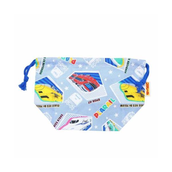 「ランチ巾着」 プラレール ランチ巾着 ランチ袋 お弁当きんちゃくポーチ サックス 鉄道 マルヨシ 新学期準備雑貨 幼稚園 小学生 お弁当を包むのに便利なランチ巾着ポーチ 男の子大好き[プラレール]のキュートな学童雑貨シリーズこちらはお弁当...