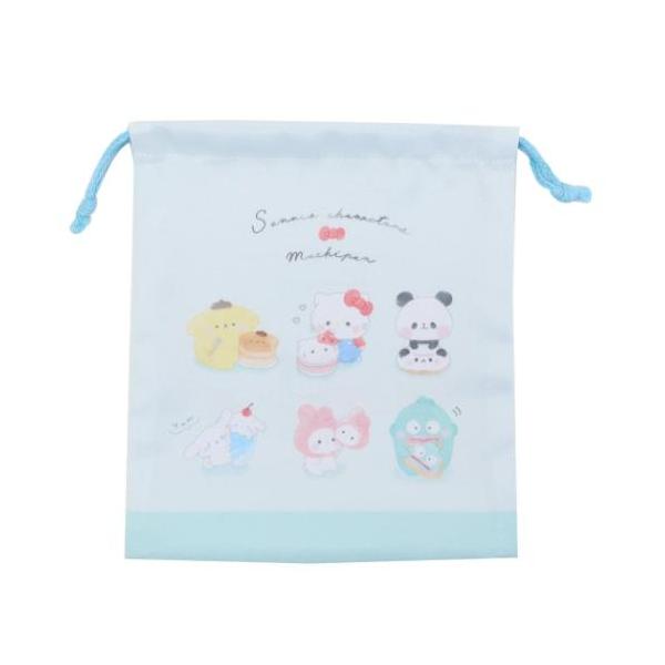 「巾着袋」 巾着袋 サンリオキャラクターズ もちもちぱんだ マチ付き巾着 キャラカフェ 新入学 サンリオ カミオジャパン きんちゃくポーチ 新学期準備 サンリオキャラクターズxもちぱんのかわいいランチ雑貨シリーズ 入学 新学期にぴったりな大...