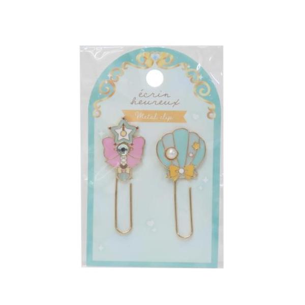「クリップ マグネット」 ストーン付クリップ ECRIN HEUREUX エクランウルー クリップ カミオジャパン シェル グッズ シールで大好評エクランウルーの可愛い文具シリーズ 毎日が楽しくなるキュートなステーショナリーシリーズこちらは...