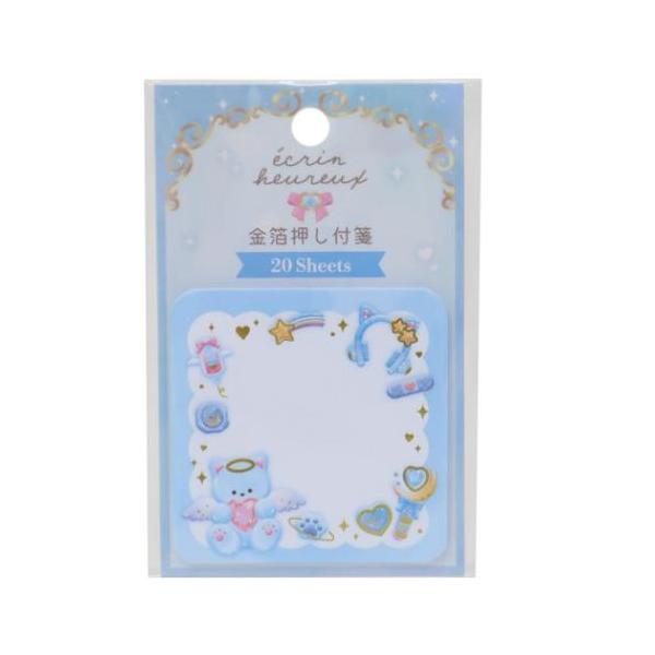 「付箋」 付せん ECRIN HEUREUX エクランウルー 箔押し付箋 エンジェル 事務用品 伝言 かわいい シールで大好評エクランウルーの可愛い文具シリーズ 毎日が楽しくなるキュートなステーショナリーシリーズこちらは定番ステーショナリー...