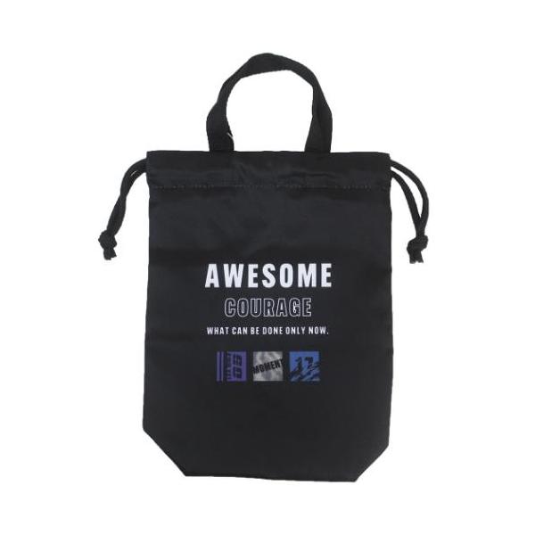 「シューズバッグ」 シューズバッグ シューズケース AWESOME COURAGE 新入学 カミオジャパン 体育館靴かばん 新学期準備雑貨 新入学にかわいい文具や雑貨で揃えちゃおう 入学 新学期に大喜び間違いなしのキュートな新入学雑貨シリー...