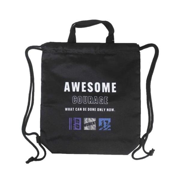 「ナップサック」 ナップサック 体操服バッグ AWESOME COURAGE 新入学 カミオジャパン 新入学にかわいい文具や雑貨で揃えちゃおう 入学 新学期に大喜び間違いなし かわいい新入学雑貨シリーズこちらは体操服入れにぴったりな[ナップ...