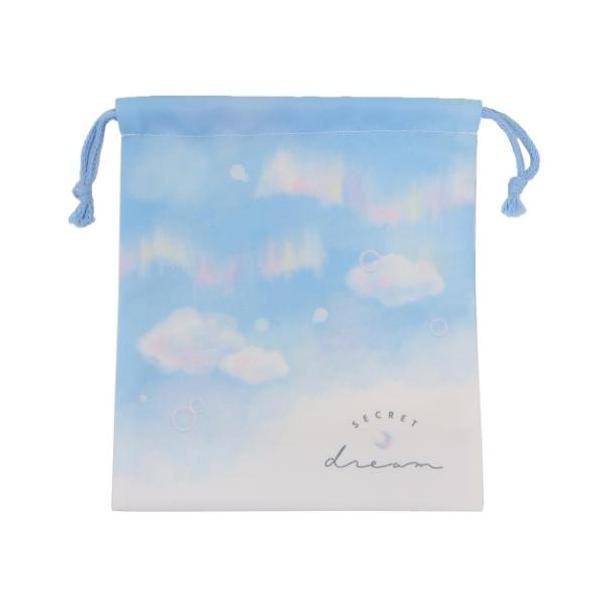 「巾着袋」 巾着袋 マチ付き巾着 きんちゃくポーチ SECRET DREAM カミオジャパン 新学期準備 SECRET DREAMのかわいいランチ雑貨シリーズ 入学 新学期にぴったりのキュートなランチ雑貨シリーズこちらはかわいい[マチ付き巾...