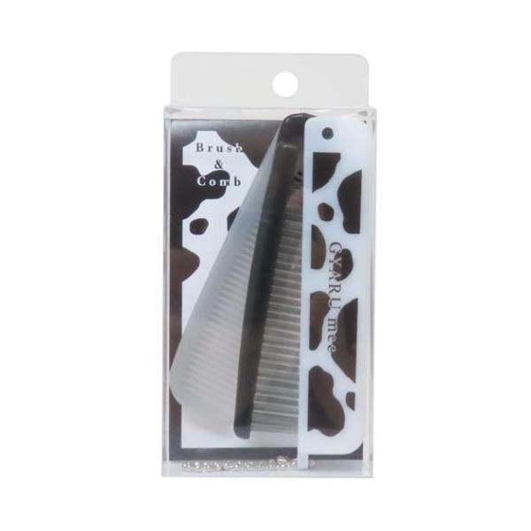 「ブラシ くし」 折りたたみブラシ＆コーム GYARUMEE ヘアブラシ カミオジャパン COW いつでもどこでも身だしなみチェック 毎日が楽しくなるキュートなZAKKAシリーズこちらは身だしなみの必需品[折りたたみブラシ＆コーム]折りたた...