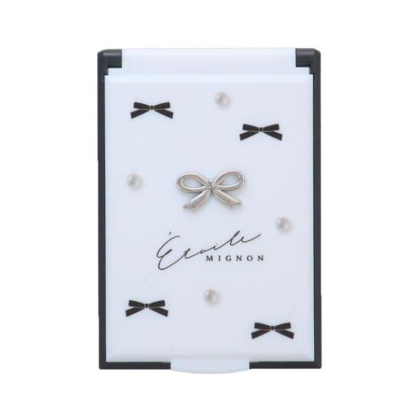 「手鏡」 手鏡 フレンチリボンコスメ カードミラーS エトワールミニョン コンパクトミラー かわいい いつでもどこでも身だしなみチェック 毎日が楽しくなるキュートなZAKKAシリーズこちらは身だしなみの必需品[カードミラー]Sサイズコンパク...