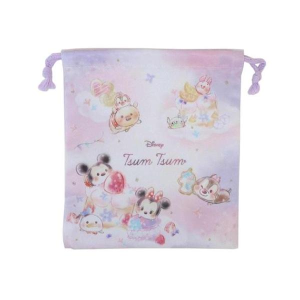 「巾着袋」 ディズニーツムツム マチ付き巾着 ディズニー 巾着袋 キャラクター 新入学 カミオジャパン 大人気ディズニーのかわいいランチ雑貨シリーズ 大人気ディズニーキャラクターズのかわいいランチ雑貨シリーズこちらはとっても可愛い[マチ付き...