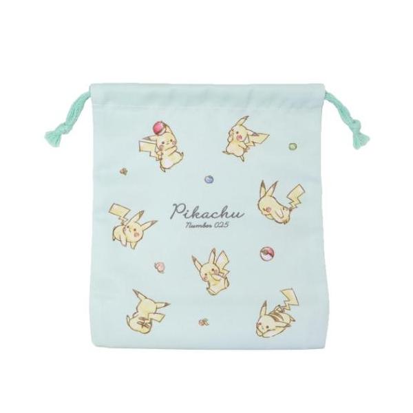 「巾着袋」 ポケットモンスター キャラクター 巾着袋 マチ付ききんちゃくポーチ きのみとモンスターボールとピカチュウと。 ポケモン グッズ ピカチュウのランチコレクション 大人気[POCKET MONSTER/ポケットモンスター]のランチ雑...