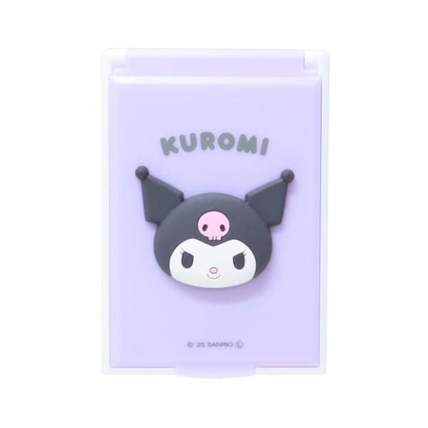 「手鏡」 クロミ ぷっくりカードミラーS サンリオ 手鏡 キャラクター カミオジャパン 超ミニサイズでポーチにすっぽり収まるスタンド式ミラー 大人気サンリオキャラクターグッズにまたまた可愛いnewアイテム登場こちらは身だしなみの必需品[ミニ...
