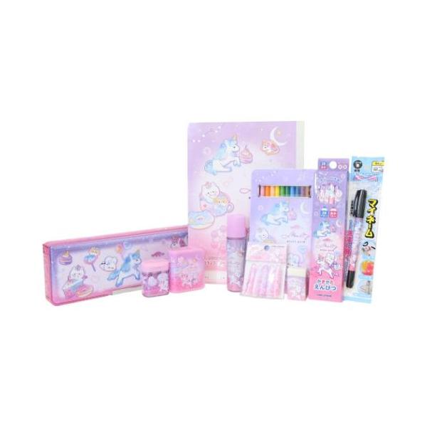 「文房具セット」 文具セット 10点文房具セット メルティナイトパーク カミオジャパン 新学期準備文具 入学新学期にぴったりな文具10点セット 入学 新学期に大喜び間違いナシのステーショナリーシリーズこちらは大好評の文具がパックになった[文...