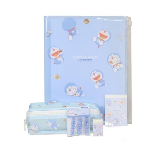 「文房具セット」 ドラえもん 5点文房具セット 文具セット blue tone 藤子F不二雄 アニメキャラクター グッズ 入学新学期にぴったりな文具5点セット 大人気アニメ[ドラえもん]のキュートなステーショナリーシリーズこちらは大好評の文...