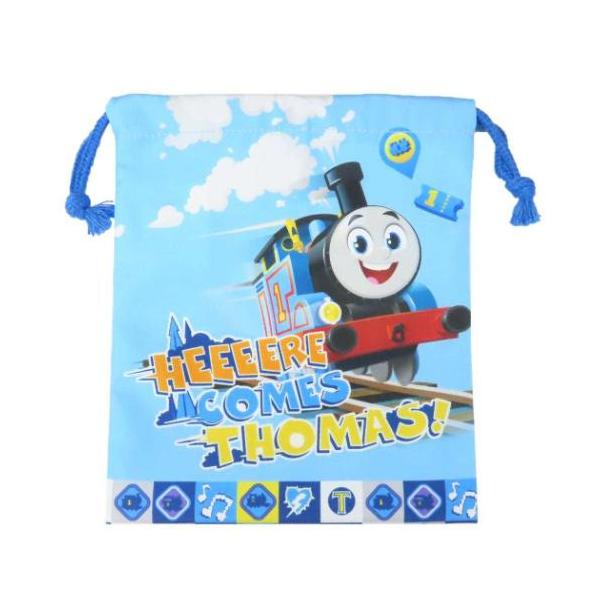 「巾着袋」 きかんしゃトーマス キャラクター 巾着袋 巾着S 小さめサイズでもっと便利に  男の子大好き[Thomas＆Friends]グッズにかわいいnewアイテム登場こちらは便利な[巾着S]小物をしっかり収納できますデザインいろいろある...