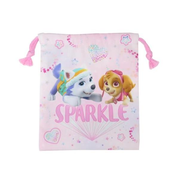 「巾着袋」 巾着袋 パウパトロール 巾着S ピンク 高波クリエイト 小物入れ 小さめサイズでもっと便利に  ニコロデオンで人気のカナダ制作の幼児向けアニメ[パウ パトロール]グッズにまたまた可愛いnewアイテム登場こちらは便利な[巾着S]小...
