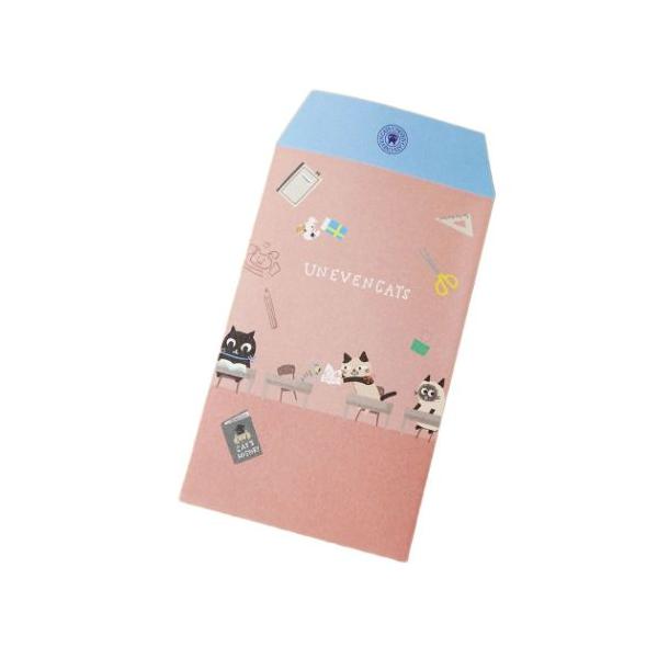 「ポチ袋」 ポチ袋 ポチ袋小 3枚入 UNEVEN CATS school 木野瀬印刷 お年玉袋 金封 お年玉やお気持ちを包むのにぴったりなポチ袋 お年玉やお気持ちを包むのにぴったりなポチ袋シリーズキッズが喜ぶ可愛いものから、思わず笑っちゃ...