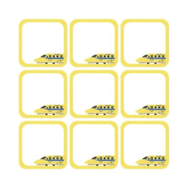 「メール便可」「お名前シール ワッペン ネームペン」 名前ラベル シール＆アイロン両用ネームタグ 9枚セット 電車 新入学 お気に入りシリーズ 清原 新入園 新入学にぴったりなかわいい雑貨シリーズ 入園 入学にぴったりなかわいい手芸雑貨シリ...