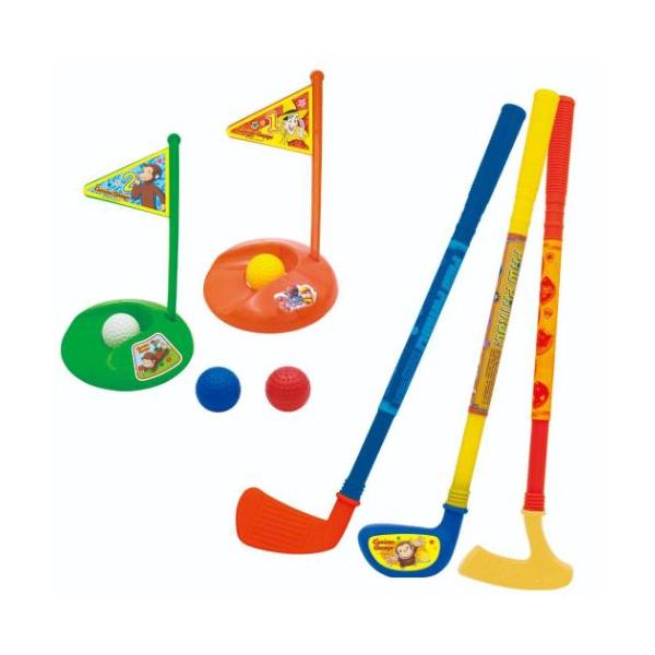 「おもちゃ」 おさるのジョージ ハッピーゴルフセット おもちゃ 絵本キャラクター グッズ クリスマスプレゼントやお誕生日ギフトにもオススメ 世界中で愛されている人気絵本[キュリアスジョージ/おさるのジョージ]にまたまた可愛いnewアイテム登...