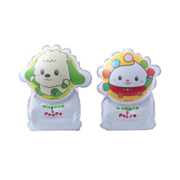 「アウトドアグッズその他」 腕用浮き輪 いないいないばあっ！ ワンワンとぽぅぽのアームリング 海プール サマーレジャー用品 キャラクター プールや海で大活躍！ウデに付けるタイプの浮き輪 NHKの人気番組[いないいないばあっ]のサマーレジャー...