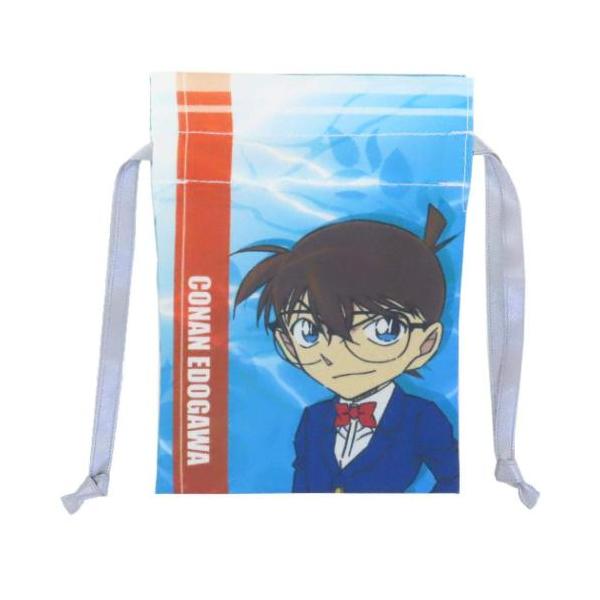 「巾着袋」 名探偵コナン グッズ 巾着袋 アニメキャラクター 豆巾着 江戸川コナン リーフ＆ウォーターシリーズ 少年サンデー アクセサリーやイヤホンなど小物を入れるのにぴったり 大人気アニメ[名探偵コナン]グッズにまたまた可愛いnewアイテ...