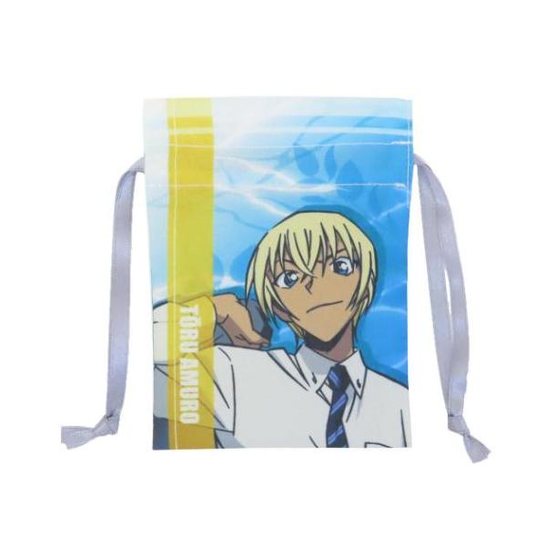 「巾着袋」 名探偵コナン 豆巾着 巾着袋 安室 リーフ＆ウォーターシリーズ 少年サンデー アニメキャラクター グッズ アクセサリーやイヤホンなど小物を入れるのにぴったり 大人気アニメ[名探偵コナン]グッズにまたまた可愛いnewアイテム登場ま...